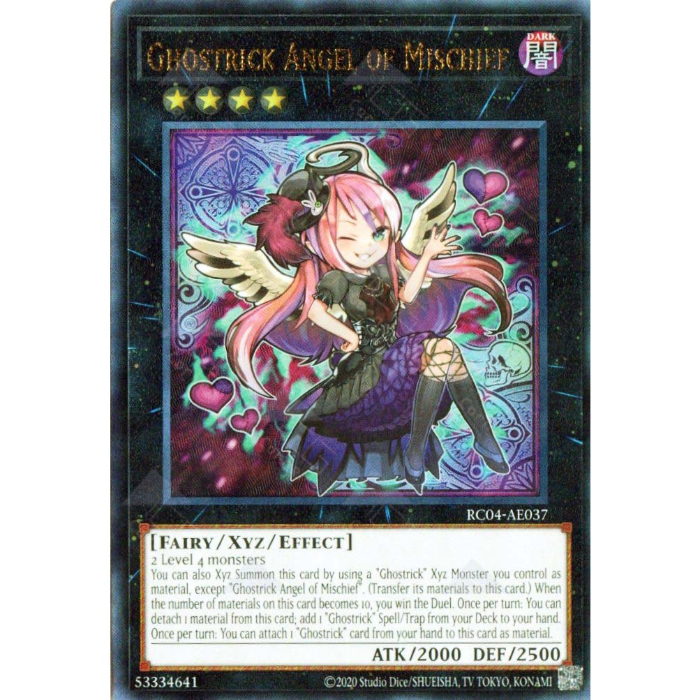 [ Bài Yugioh Chính Hãng ] Ghostrick Angel of Mischief - RC04-AE037 ...