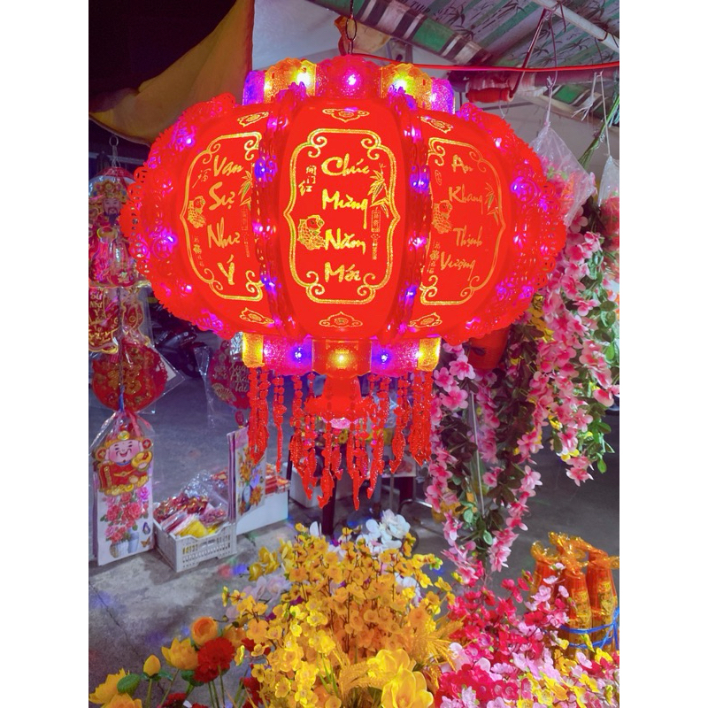 Đèn lồng điện tự xoay 360 độ / Cầu xoay kết hợp đèn led chữ nổi 3D | Shopee Việt Nam