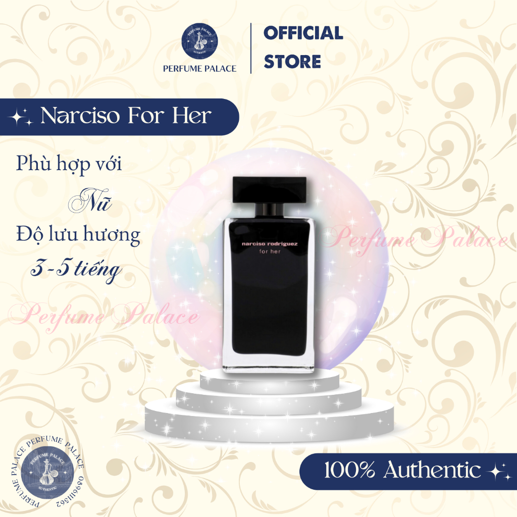 [CHÍNH HÃNG] 10ml Nar Rodriguez For Her EDT / Nước hoa nữ (Nar đen ...