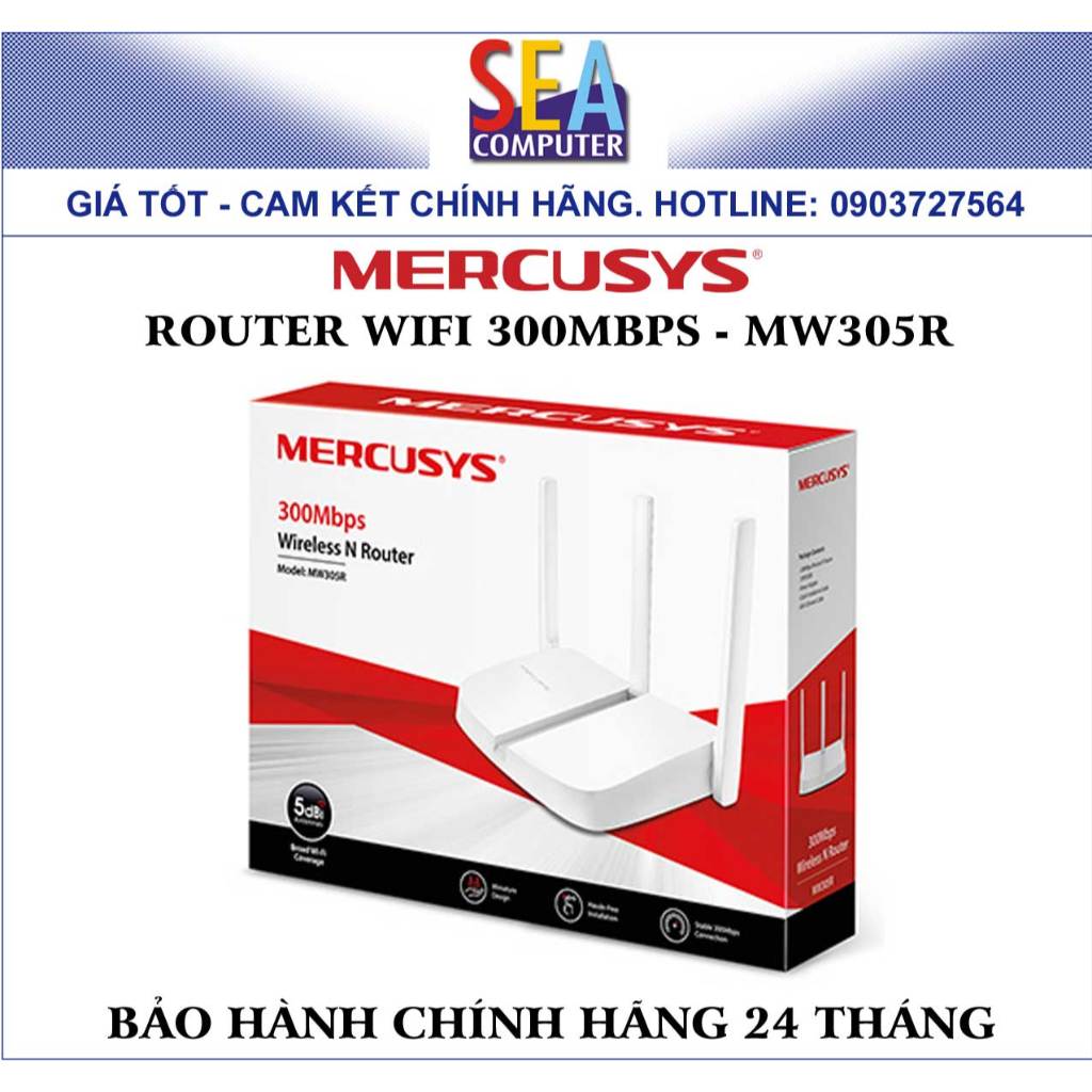 Mercusys Router Wi-Fi Chuẩn N Tốc độ 300Mbps - MW305R | Shopee Việt Nam