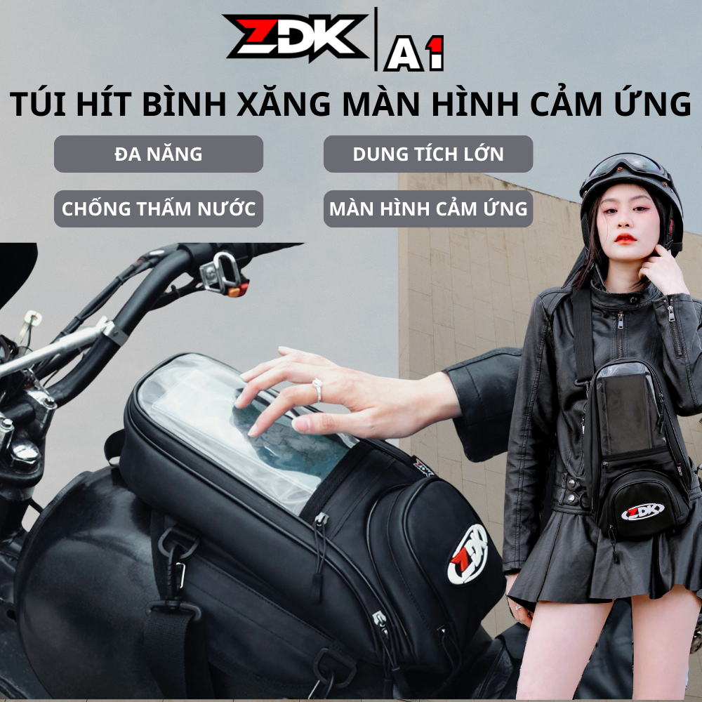 Túi hít bình xăng ZDK đựng điện thoại cảm ứng, túi kháng nước, nam châm vĩnh cửu từ tính mạnh mẽ ...