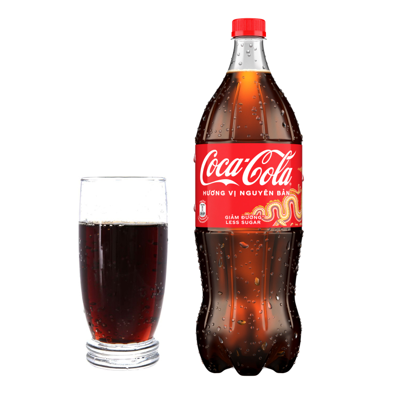 [Hàng giảm giá] (Hsd: 06/06/2025) Nước ngọt Coca Cola vị nguyên bản giảm đường chai 1.5L ...