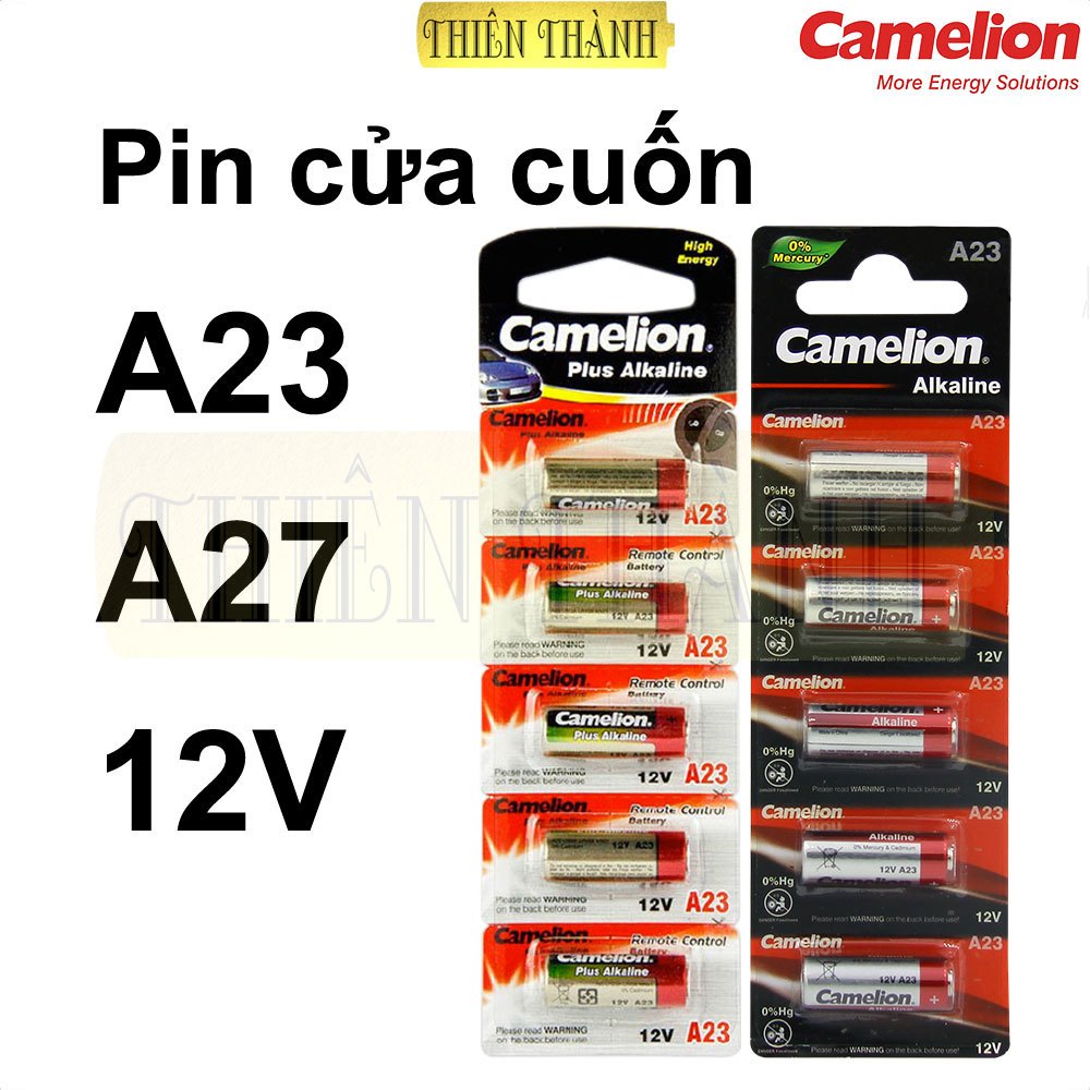pin A23/23A(A27/27A),pin alkaline 12V,cho điều khiển cửa cuốn,chìa khóa ...