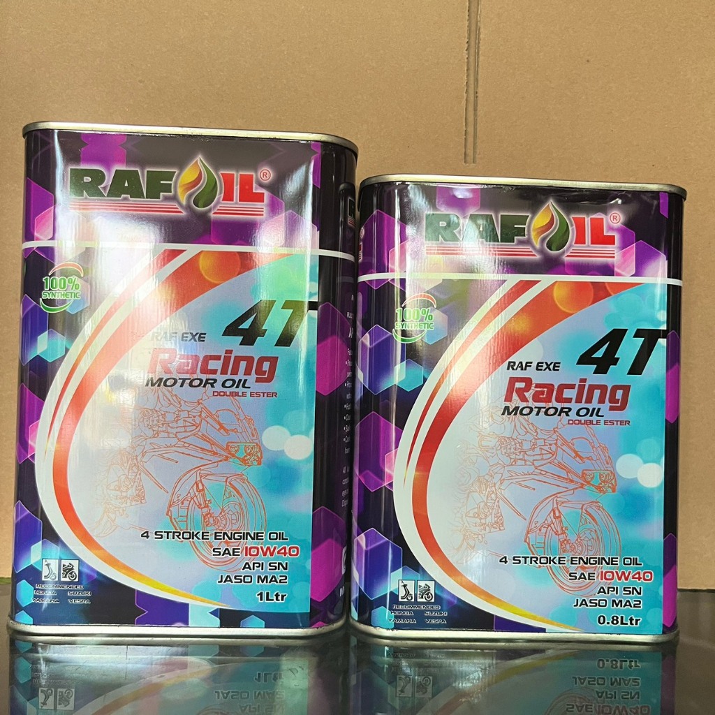 Nhớt Rafoil 10W40 Full Tổng Hợp Dành Cho Xe Tay Ga, Xe Số, Phân Khối Lớn 0.8L/1L/1L1/1L2/1L3/1L4 ...