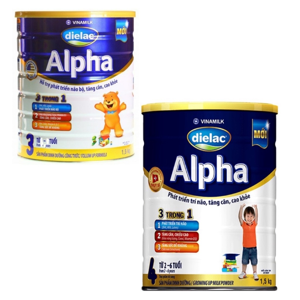 Sữa bột Vinamilk Dielac Alpha số 3/4 1kg5 | Shopee Việt Nam