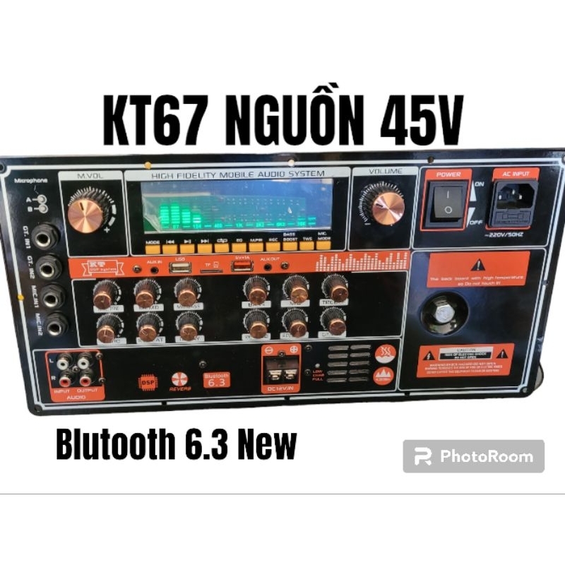 Mạch loa kéo công suất lớn KT-67, KT-66 nguồn 45V Blutooth 6.3 | Shopee Việt Nam