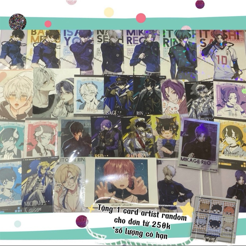 Thẻ bo góc Photocard Haikyuu Blue Lock Debut or die Chainsaw man Card ...