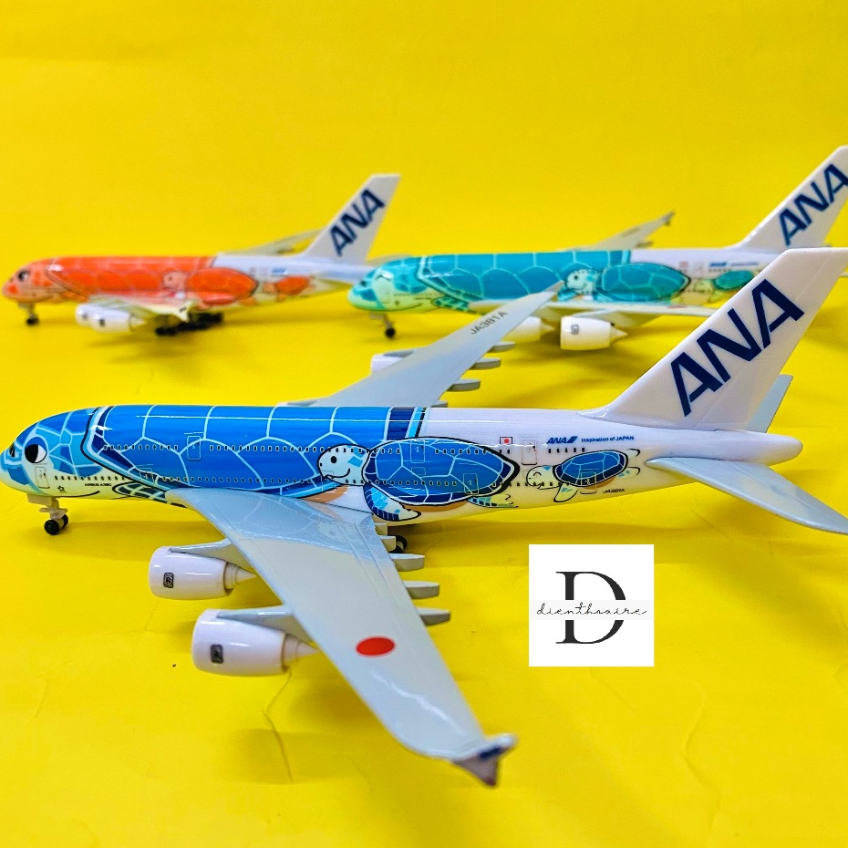 Mô Hình Máy Bay Japan Airlines "ANA" Airbus A380 Cartoon Sea Turtle Airlines (Tỉ Lệ 1:400 ...