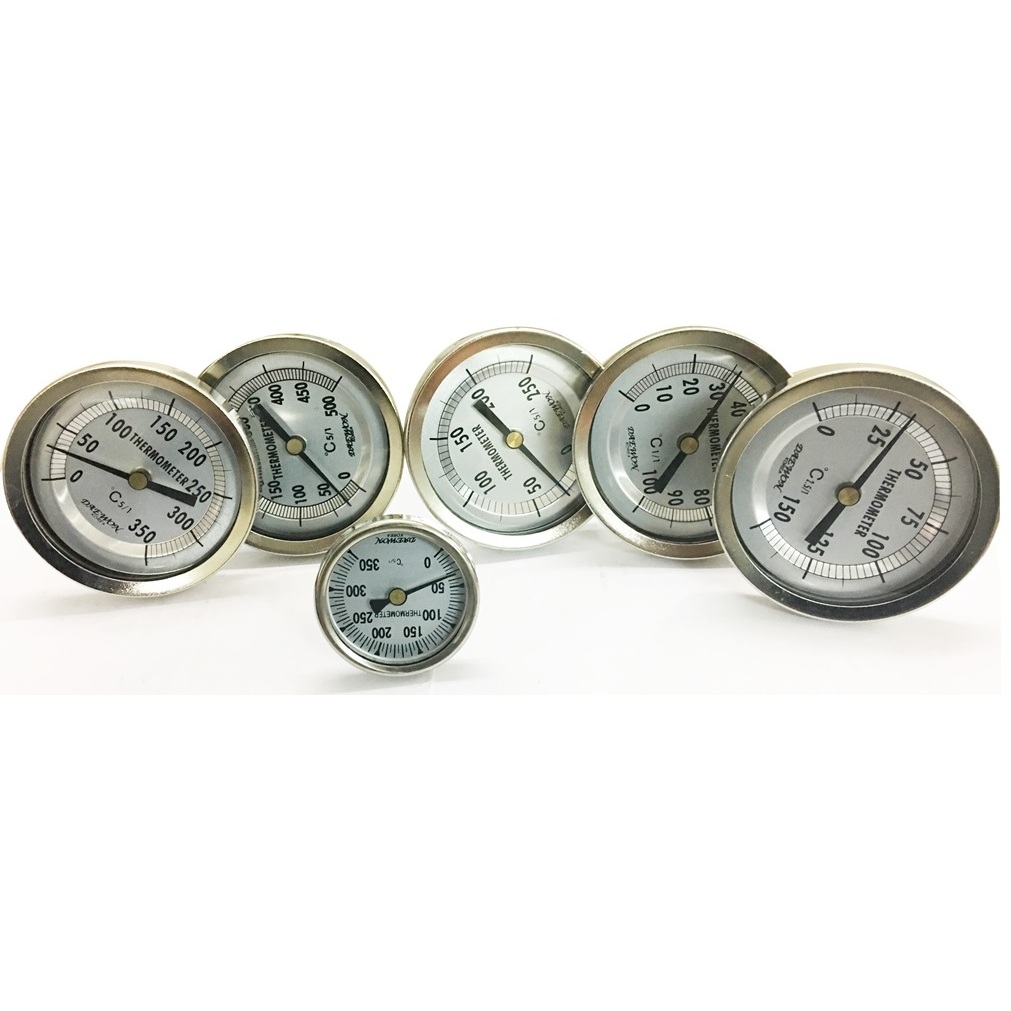 Đồng hồ đo nhiệt độ hơi nước 100 độ Daewon Mặt đồng hồ: 75mm Chân cảm ứng (sensor) dài 130mm ...