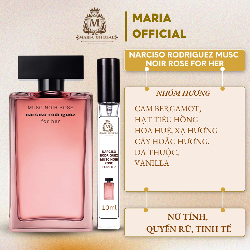 Nước hoa chiết Musc Noir Rose EDP (nar hồng cam) nước hoa nữ 10m nữ ...