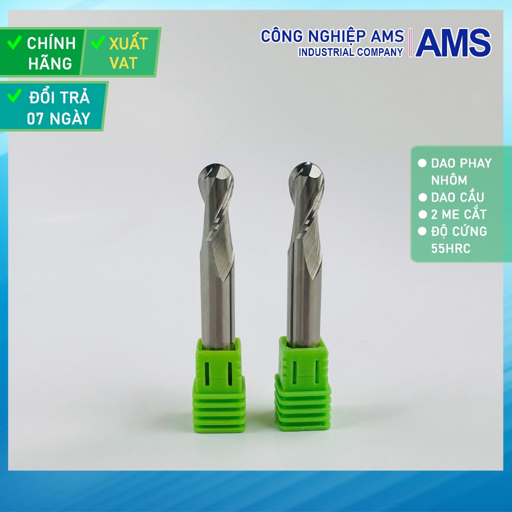 [R01 - R03] Dao phay cầu gia công nhôm Độ cứng 55HRC | Shopee Việt Nam