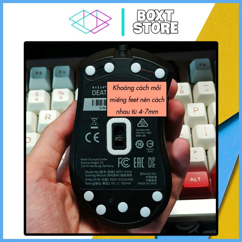 Mouse Feet Dots PTFE WHITE ICE Chấm Tròn Cho Chuột Gaming - Feet ...