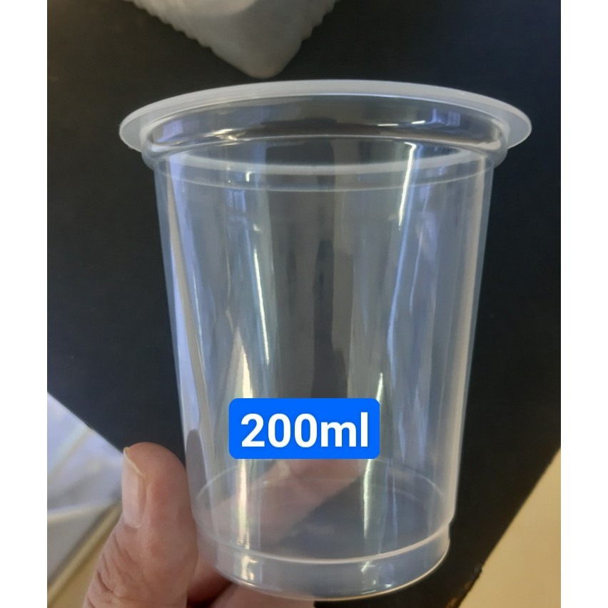 Ly nhựa trơn pp 200ml ( 1 cây 50 cái) | Shopee Việt Nam