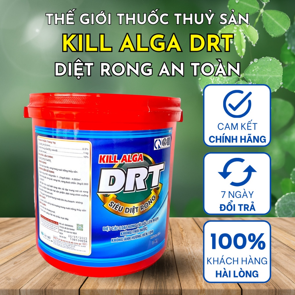 Kill Alga DRT - D iệt Rong đuôi chồn, rong đá, bong bún, rong nhớt ...