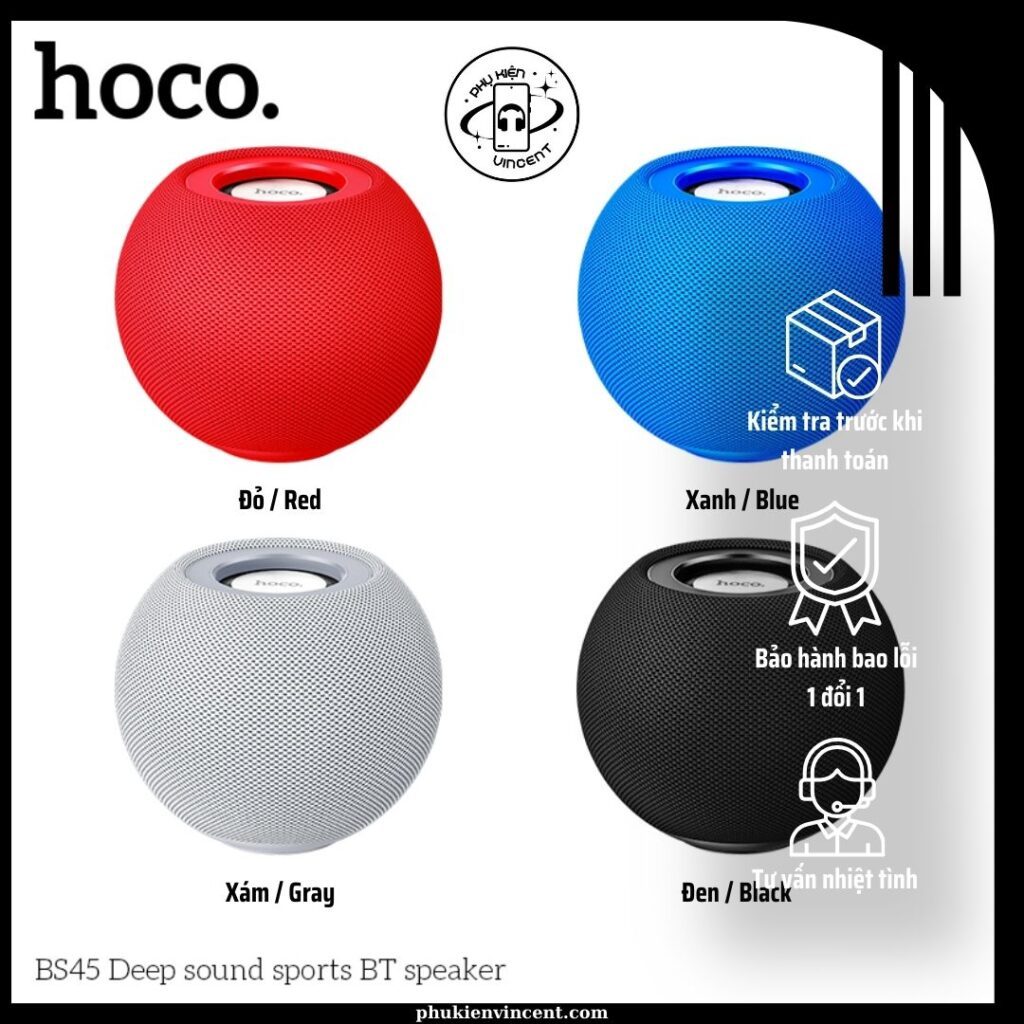 Loa Bluetooth Hoco BS45 Wireless V5.0 Chính Hãng | Shopee Việt Nam