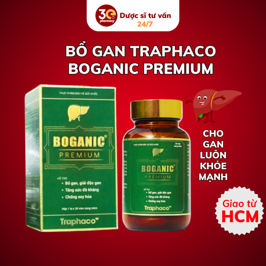 Giải Độc Gan Mát Gan Boganic Premium Traphaco Bổ Gan Cao Cấp Giúp Chống ...