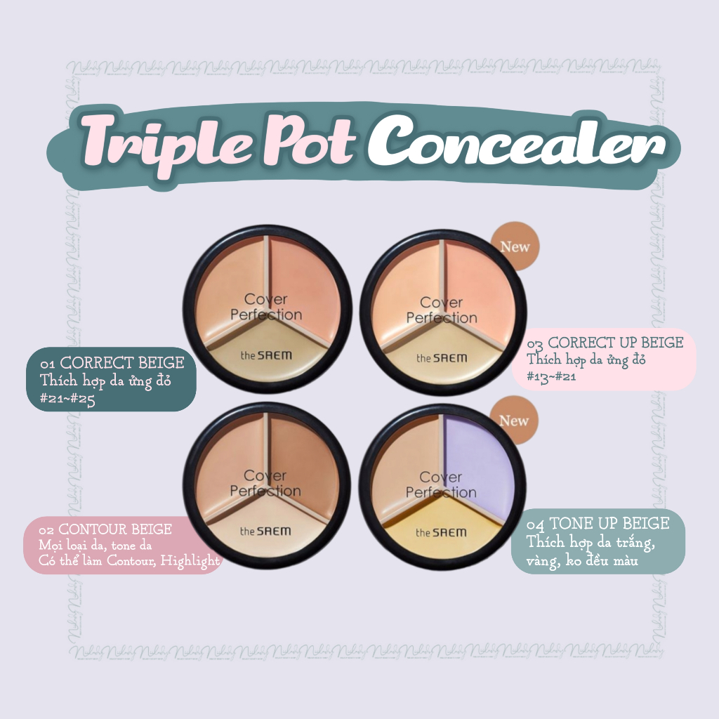 Che khuyết điểm Triple Pot Concealer | Shopee Việt Nam