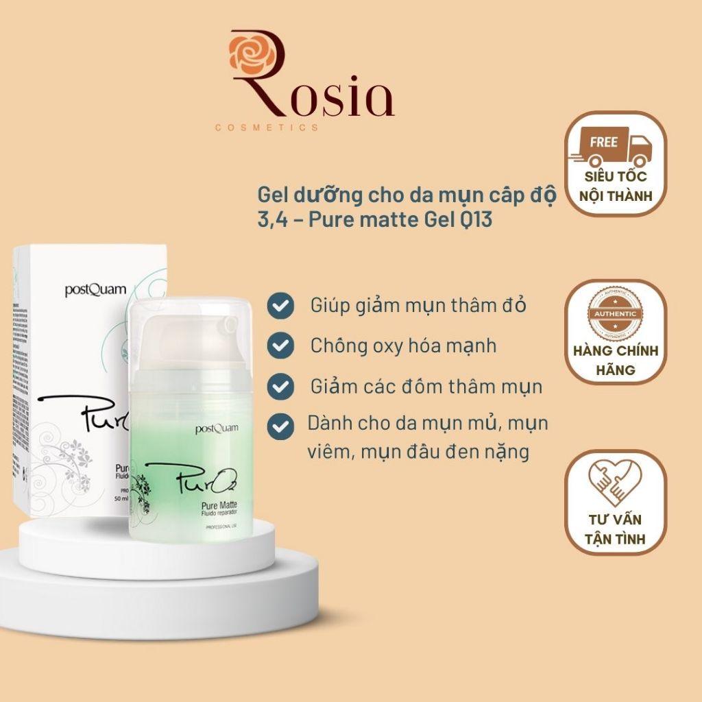 Kem dưỡng PostQuam Pure Matte (Q13) chuyên dành cho mụn nặng và giảm thâm sau mụn hiệu quả ...