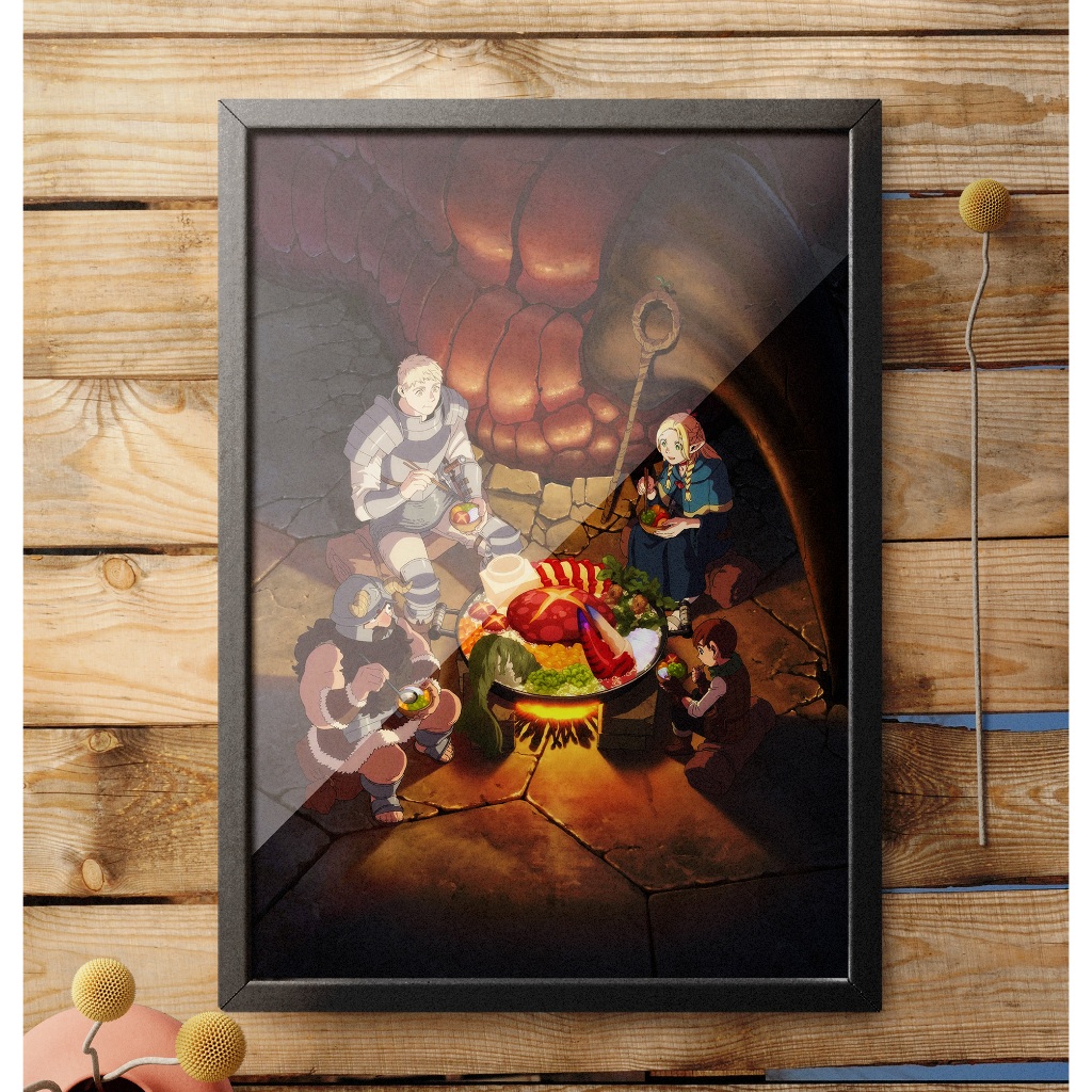 Khung Poster treo tường Anime Delicious in Dungeon (Mỹ Vị Hầm Ngục ...