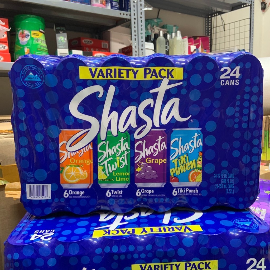 Nước Ngọt Shasta Variety Pack Mỹ ⚡ CỰC ĐẸP ⚡CỰC NGON | Shopee Việt Nam