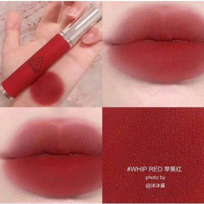 Son kem lì 3CE Hazy Lip Clay 4g Hipamine Whip Red Warm Brownie Common ...