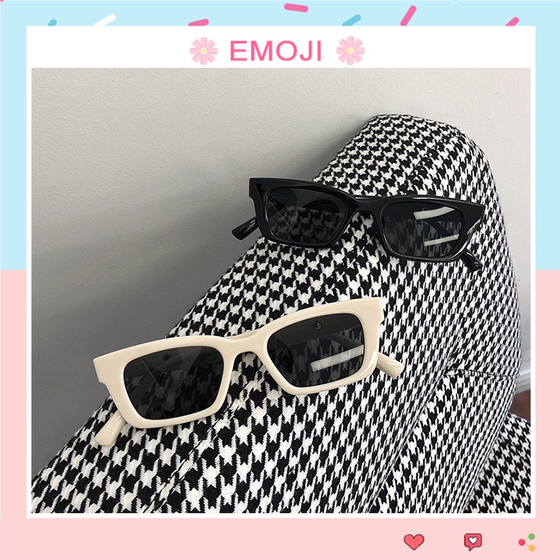 Kính mát thời trang nữ nam EMOJI mắt kính vuông cá tính phong cách ...