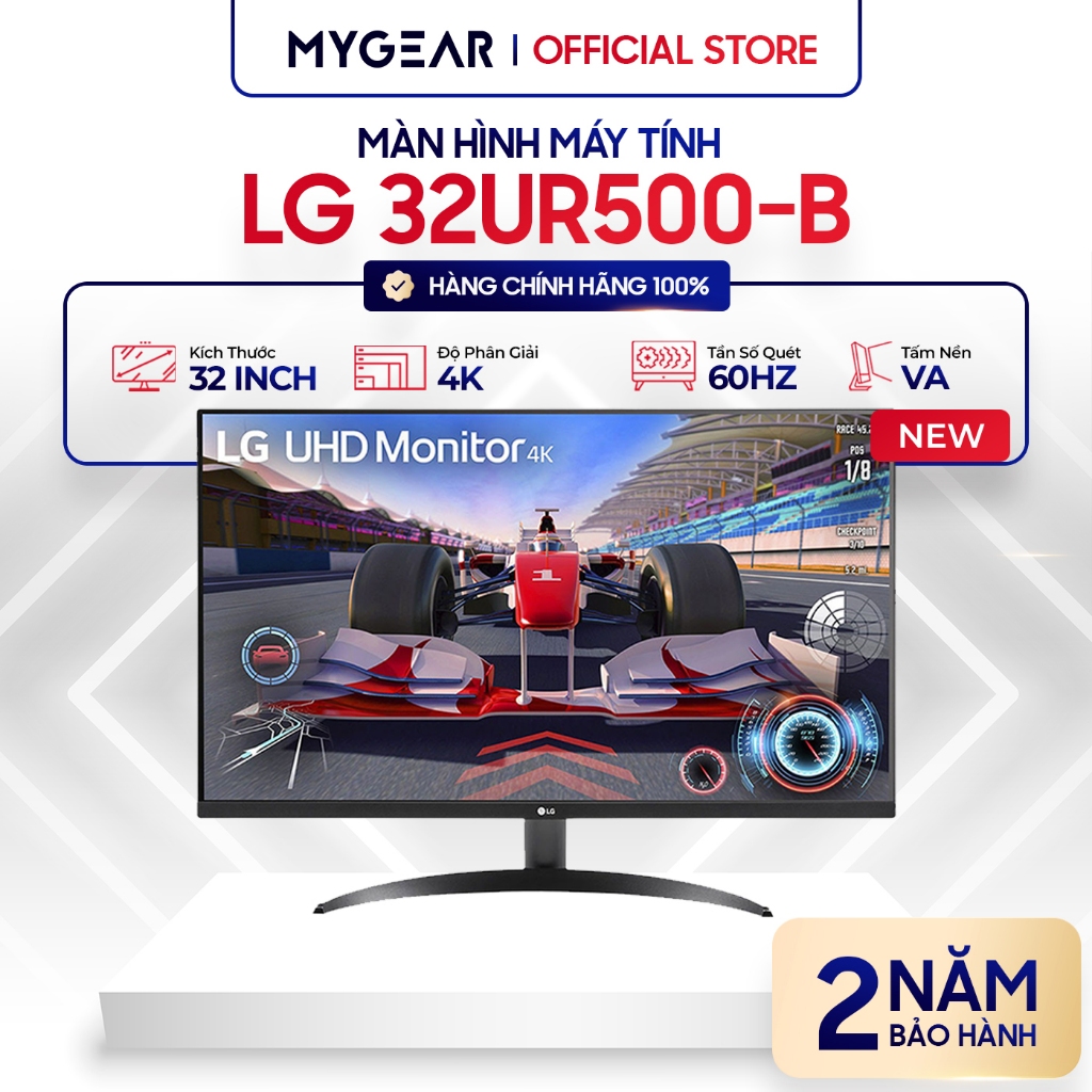 Màn hình máy tính LG 32UR500-B 32″ 4K VA 60Hz 4ms (HDMI, Display Port) Chính Hãng- Bảo hành 24 ...
