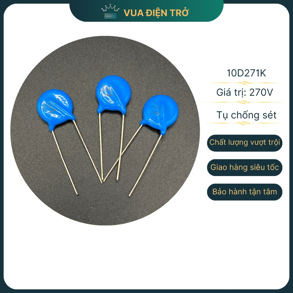 Tụ chống sét Varistor 10D271K 270V chất lượng cao vua điện trở | Shopee ...