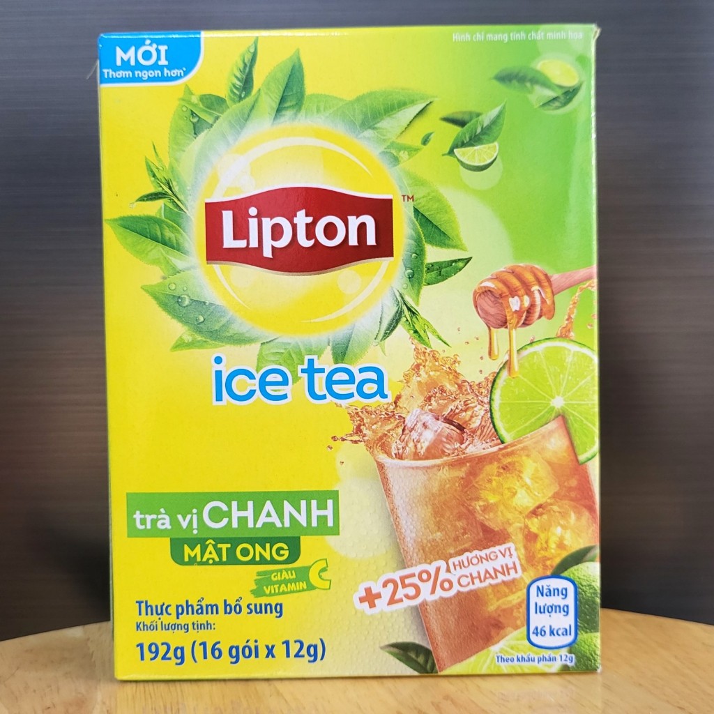 LIPTON - hộp CHANH 192g - TRÀ VỊ CHANH MẬT ONG HÒA TAN / Lemon with ...