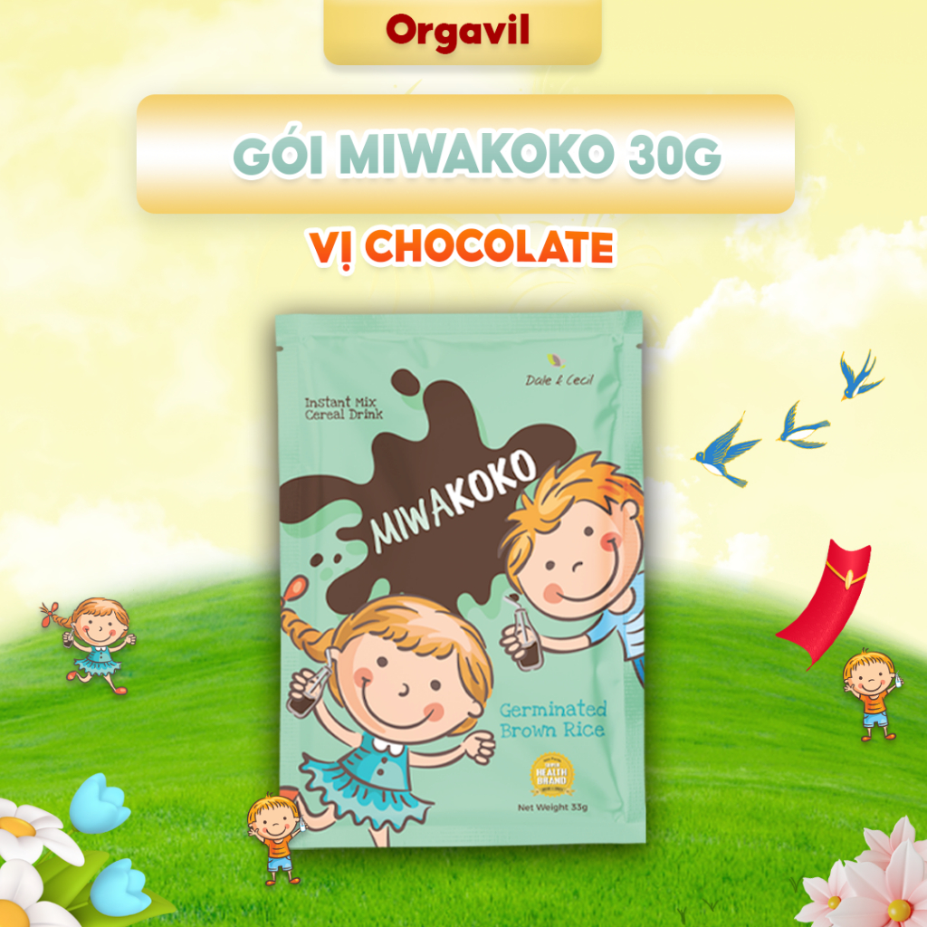 Sữa Hạt Miwakoko Vị Cacao Gói 30g - Orgavil | Shopee Việt Nam