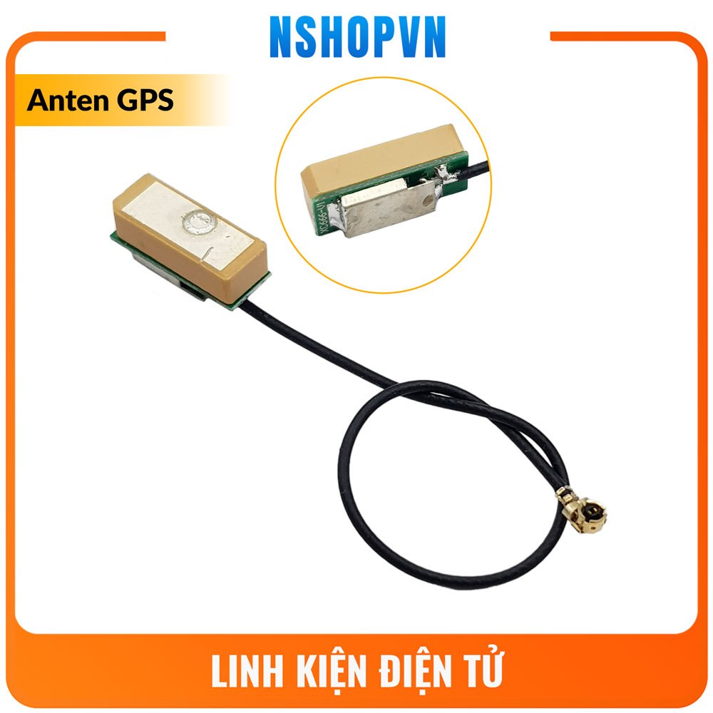 Anten GPS 1575 / 1561 MHz, Anten gốm mini 28dBi BD+GPS 16x6x6mm ...