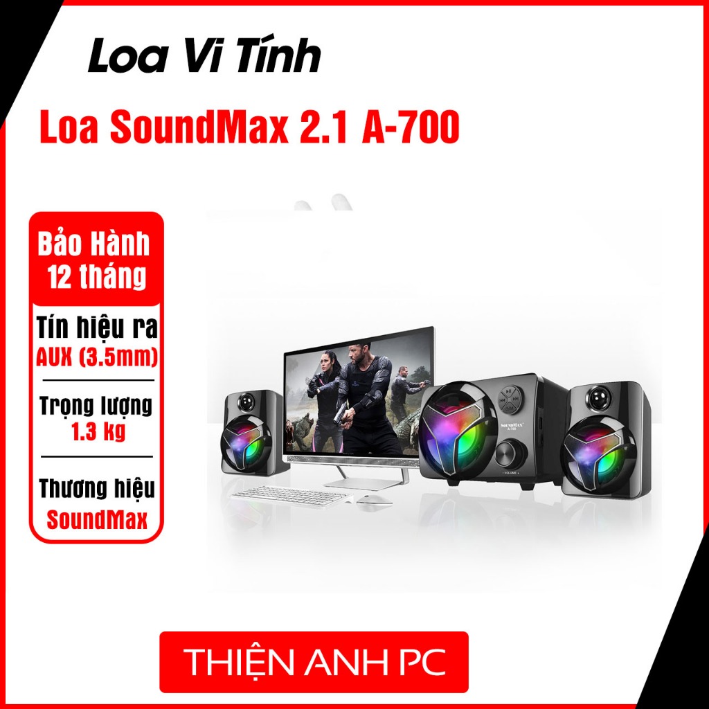 Loa vi tính SoundMax A700/2.1 có kết nối BLUETOOTH - Hàng chính hãng ...
