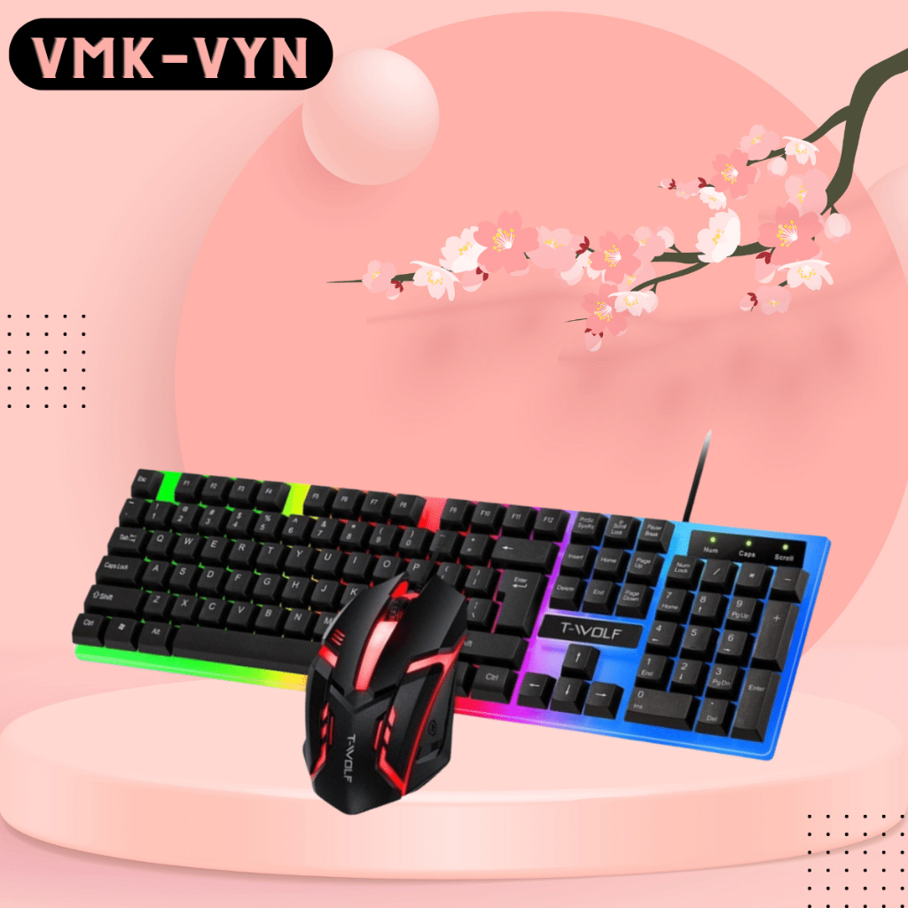 Combo bàn phím và chuột T-wolf TF230 cao cao cấp VMK-VYN | Shopee Việt Nam