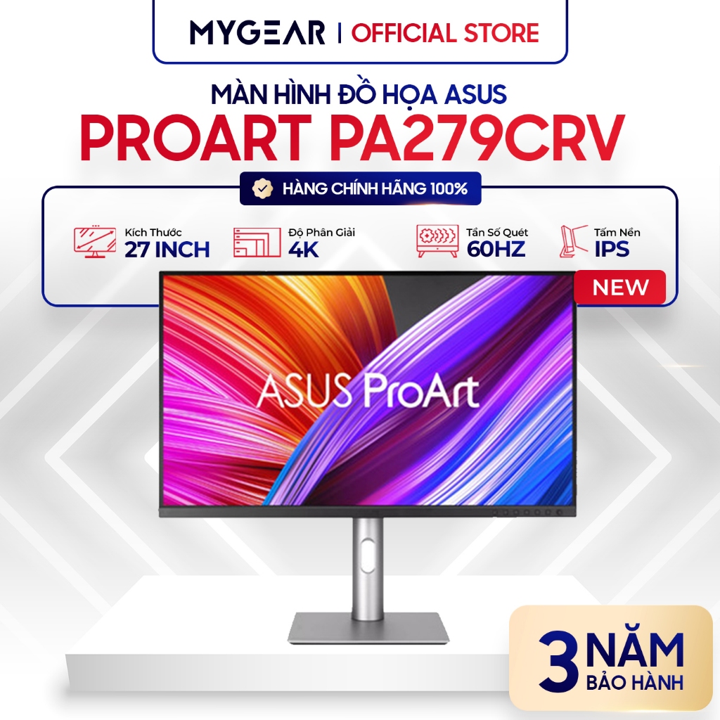 Màn hình đồ hoạ Asus ProArt PA279CRV 27" 4K IPS 60Hz (HDMI, Displayport, Type-C) Chính hãng ...