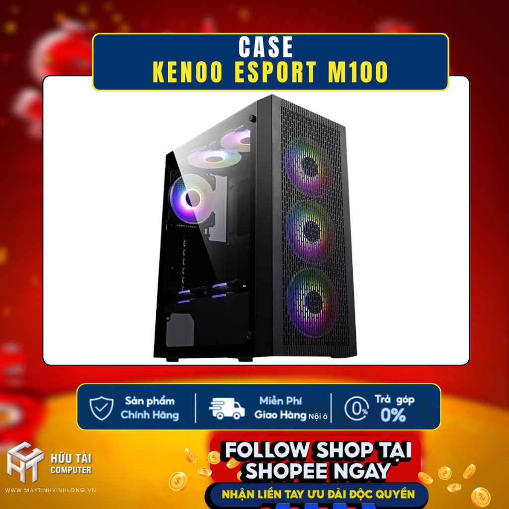 Vỏ Case máy tính KENOO ESPORT M100 (không fan) | Shopee Việt Nam