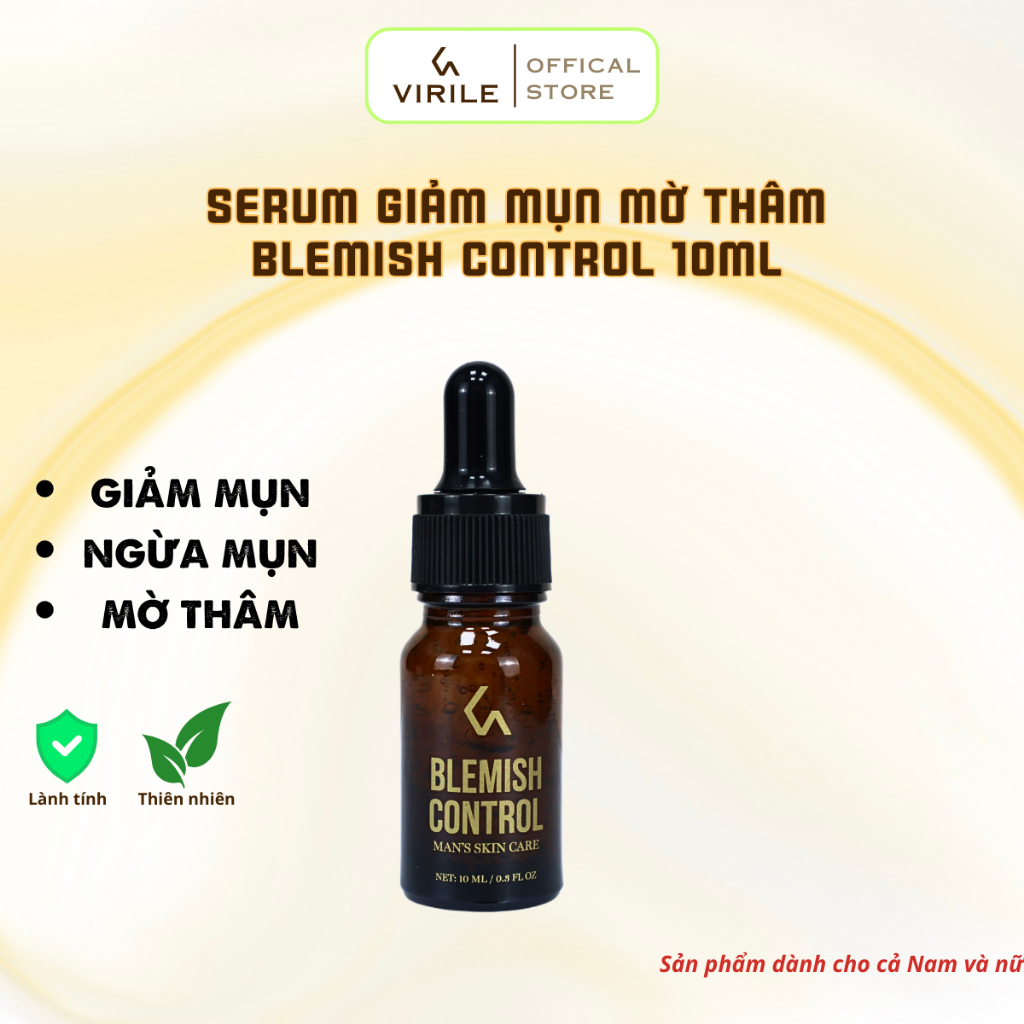 Serum chấm mụn Blemish Control Virile - 10ml Tinh dầu Tràm trà và Lộc ...