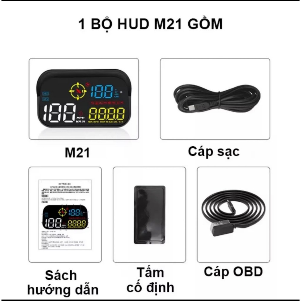 Bộ Hiển Thị Tốc Độ HUD-M21, Cảnh Báo CAMERA Giao Thông | Shopee Việt Nam