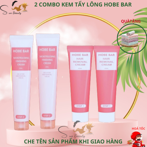 Combo Kem tẩy lông HOBEBAR 50g kem tẩy lông Kem tẩy lông triệt lông tẩy ...