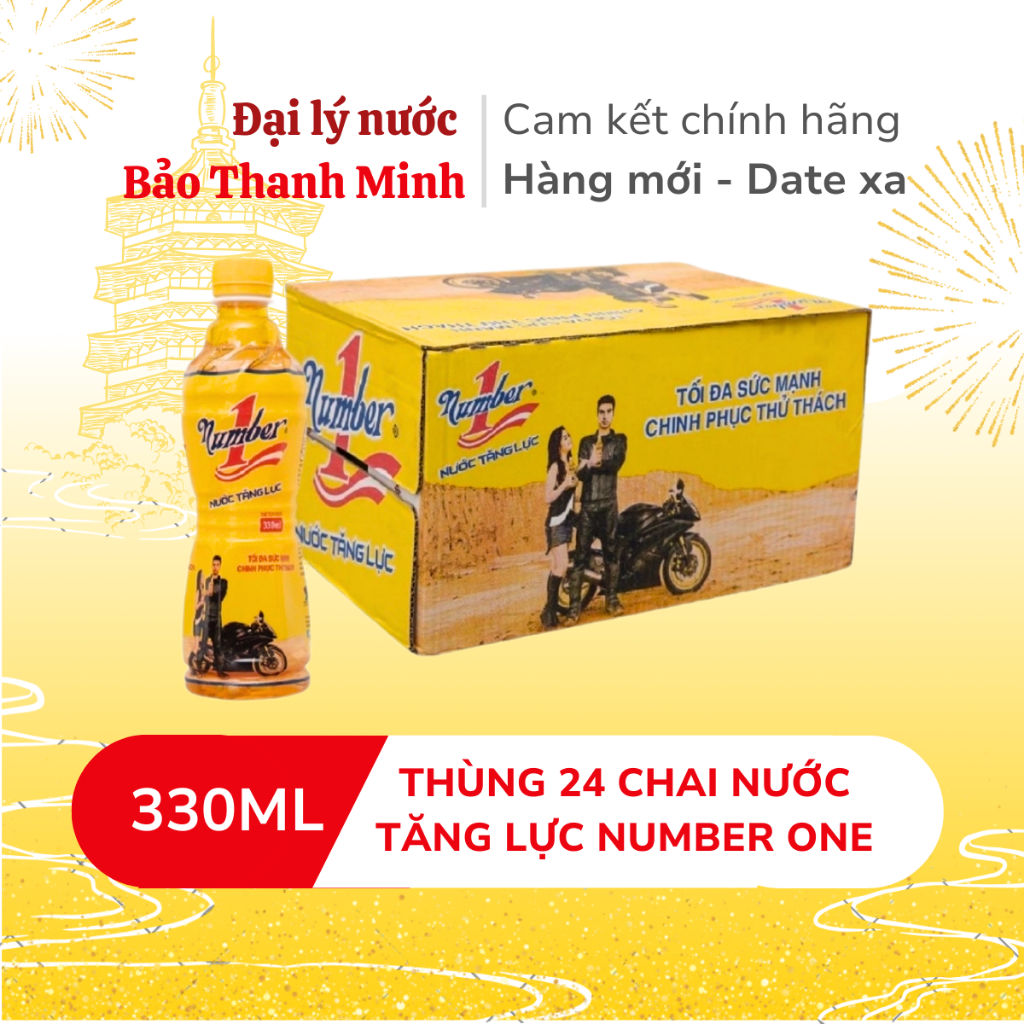[HOẢ TỐC] Nước Tăng Lực NUMBER ONE chai 330ml (Thùng 24 chai/Lốc 6 chai ...