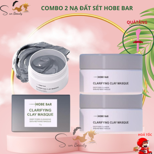 combo 2 nạ đất sét hobe bar chính hãng Mặt nạ đất sét HOBEBAR 55g làm ...
