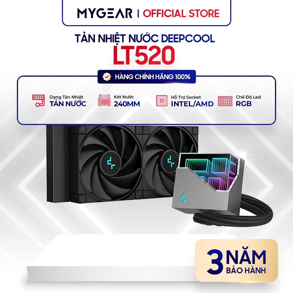 Tản nhiệt nước Deepcool LT520 Black- Bảo hành chính hãng 24 tháng ...