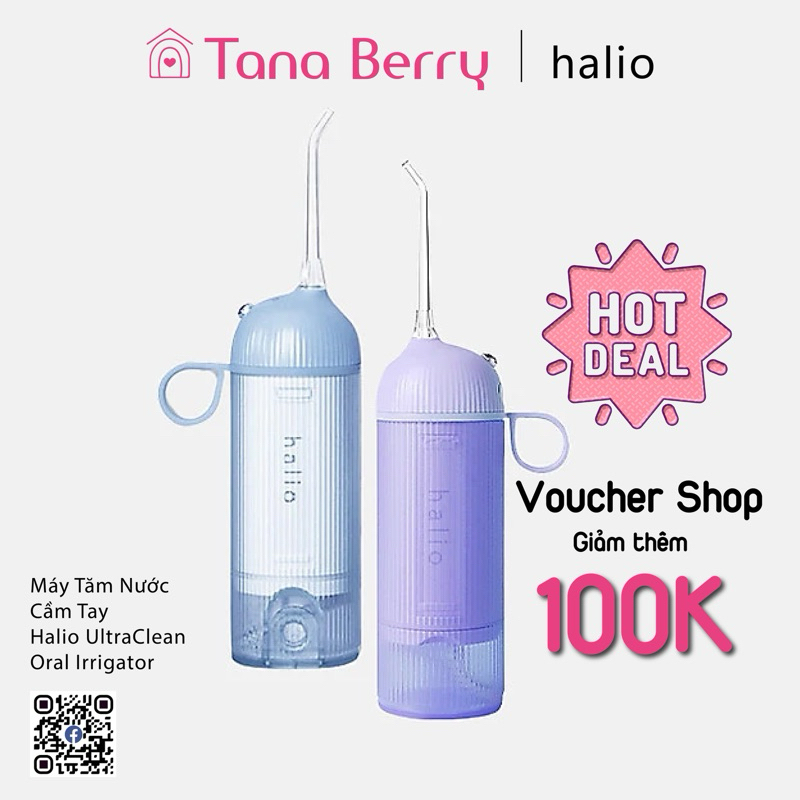 Máy tăm nước Halio UltraClean Oral Irrigator 3 chế độ Periwinkle - Hàng ...