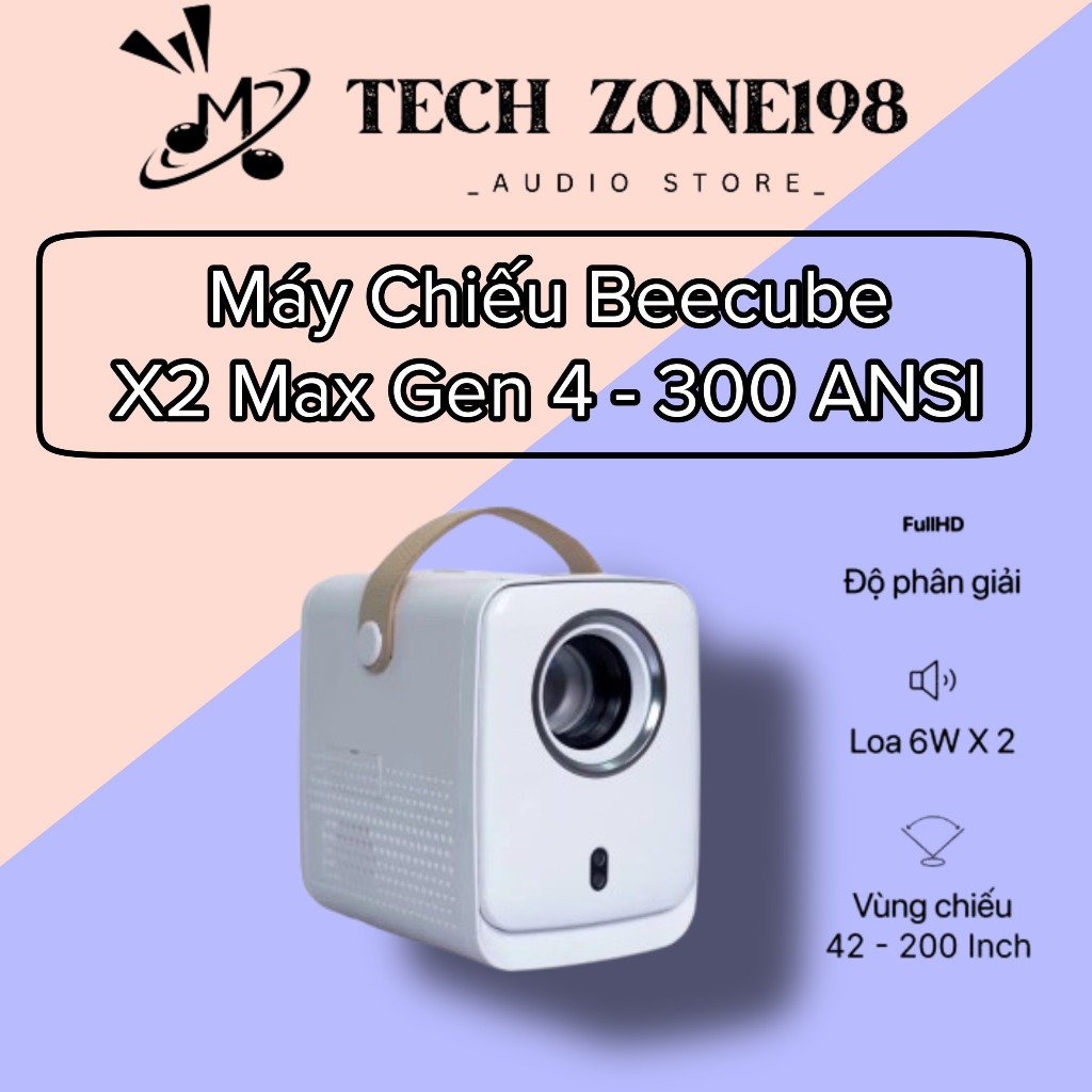 Máy Chiếu Mini BeeCube X2 MAX GEN 4 model 2023 - FULL HD 1080 tặng màn ...