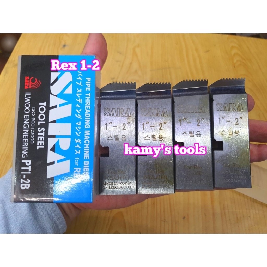 Dao tiện ren ống Rex hiệu Sara 1/2-3/4, 1-2, 2 1/2-3 inch ren ống 21-27mm, 34-60mm, 49mm-90mm hệ ...