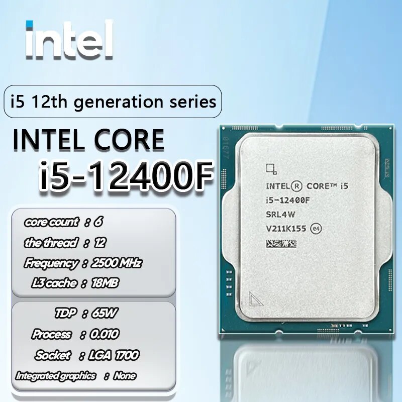 CPU Intel Core I5-12400F Tray ko fan ( upto 4,4ghz, 6 nhân 12 luồng ...