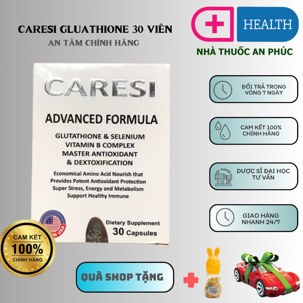 [CHÍNH HÃNG] VIÊN UỐNG CARESI ADVANCED FORMULA TRẮNG DA, MỜ NÁM, CHỐNG ...