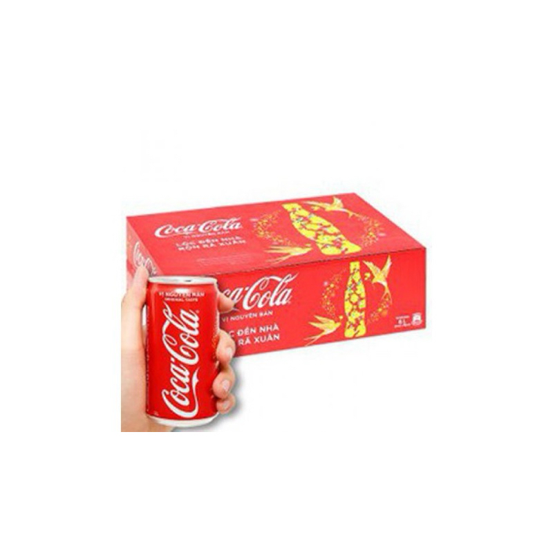 Thùng24 lon nước giải khát có gas coca-cola 235ml | Shopee Việt Nam