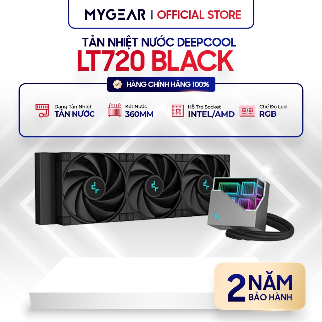 Tản nhiệt nước Deepcool LT720 Black - Bảo hành chính hãng 24 tháng | Shopee Việt Nam
