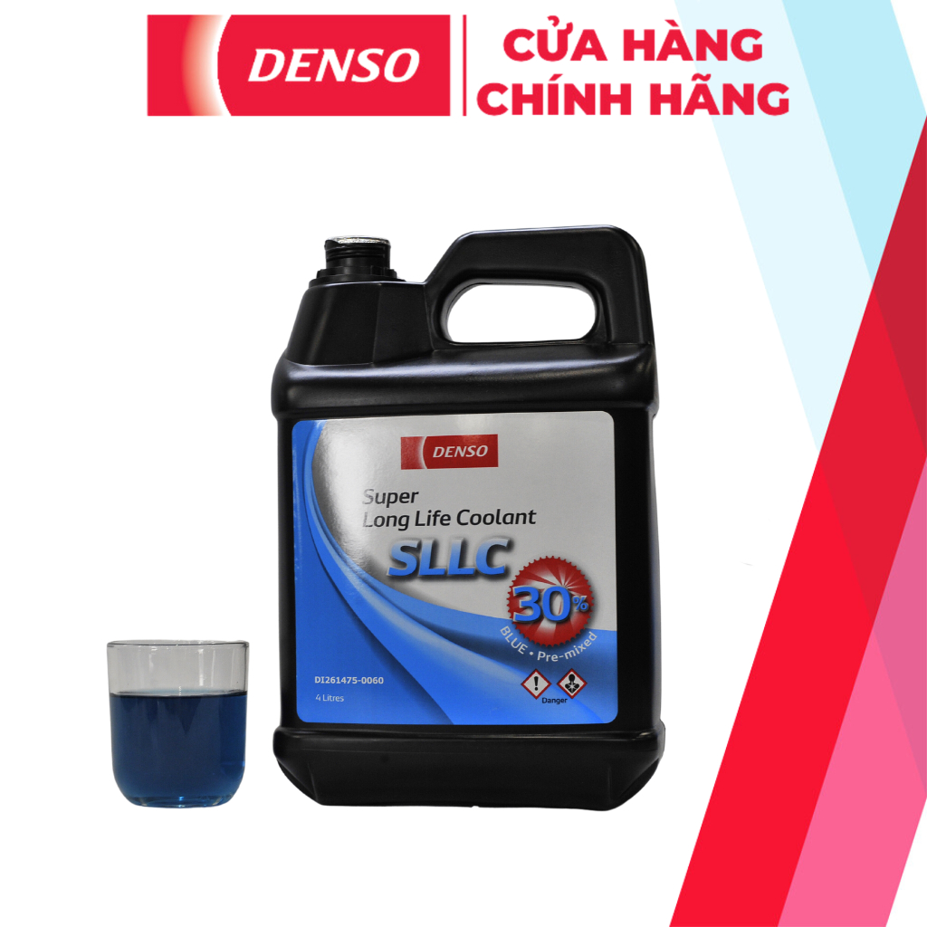 Can 4L Nước Làm Mát Động Cơ Ô Tô Siêu Bền DENSO SLLC màu xanh 0060 Dùng ...