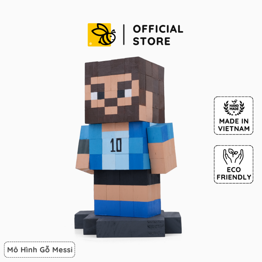 Mô Hình Gỗ Cầu Thủ Messi Dáng Lego / Đồ Handmade Phù Hợp Quà Sinh Nhật ...